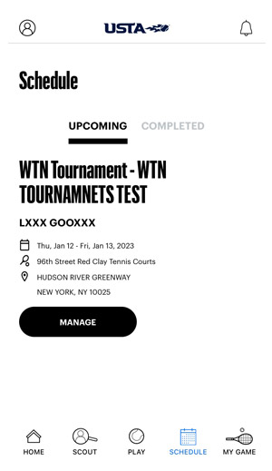 Check Your Schedule in the USTA Tennis App – USTA Online Help Center