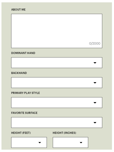 How to View and Complete Your Player Profile – USTA Online Help Center
