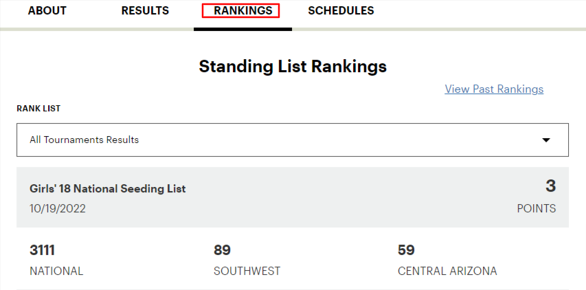 How to Check Tournament Rankings – USTA Online Help Center