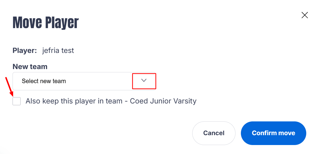 How to Move a Player to Another Roster – USTA Online Help Center