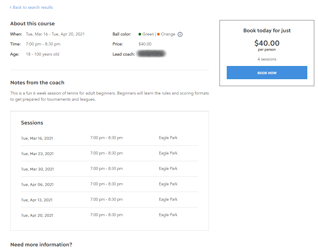 Registering for a Program – USTA Online Help Center