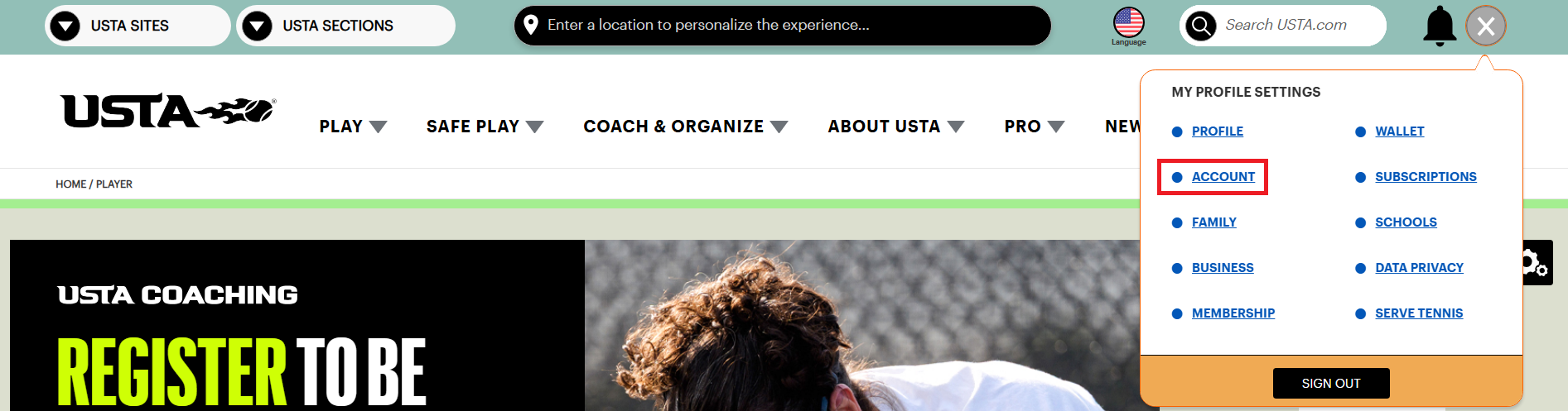 Removing a Social Login From Your USTA Account – USTA Online Help Center