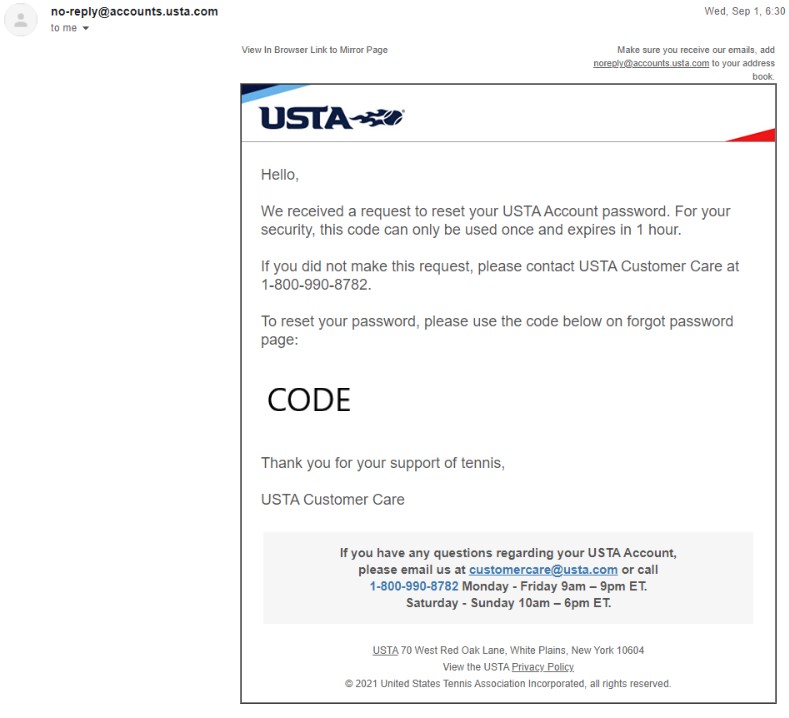 How to Reset Your USTA Account Password – USTA Online Help Center