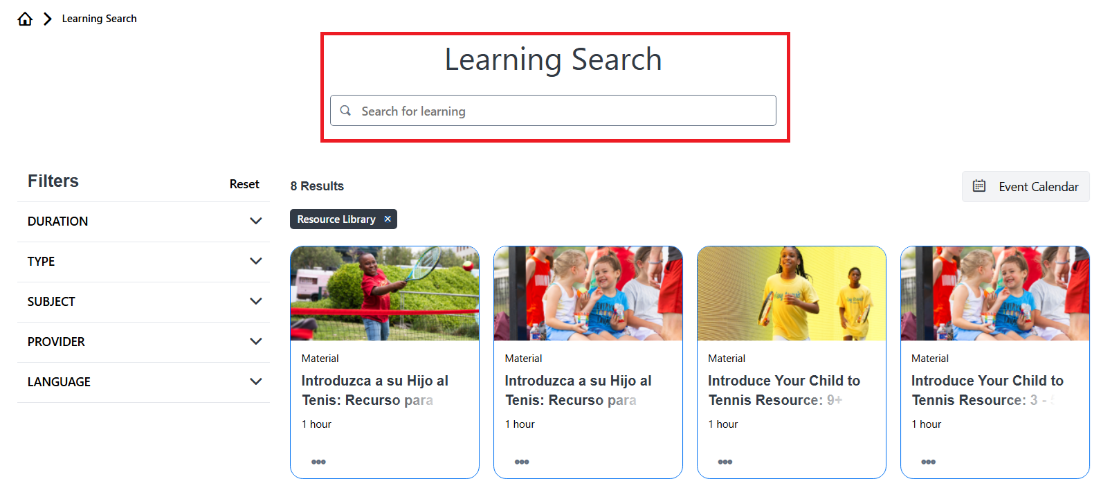 Online Learning Hub – USTA Online Help Center