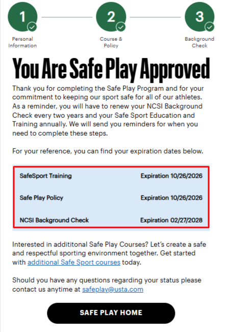How to Access Your SafeSport Certificate – USTA Online Help Center