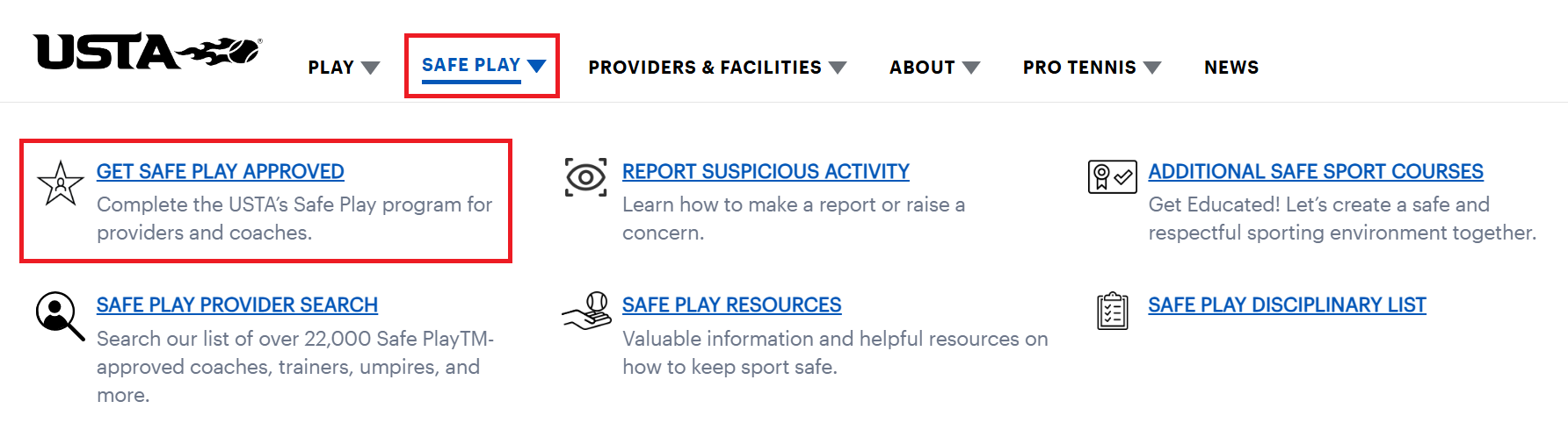 How to Access Your SafeSport Certificate – USTA Online Help Center